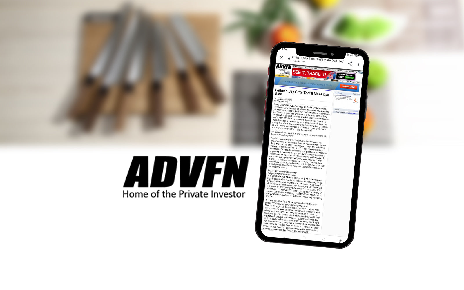 Featured in ADVFN