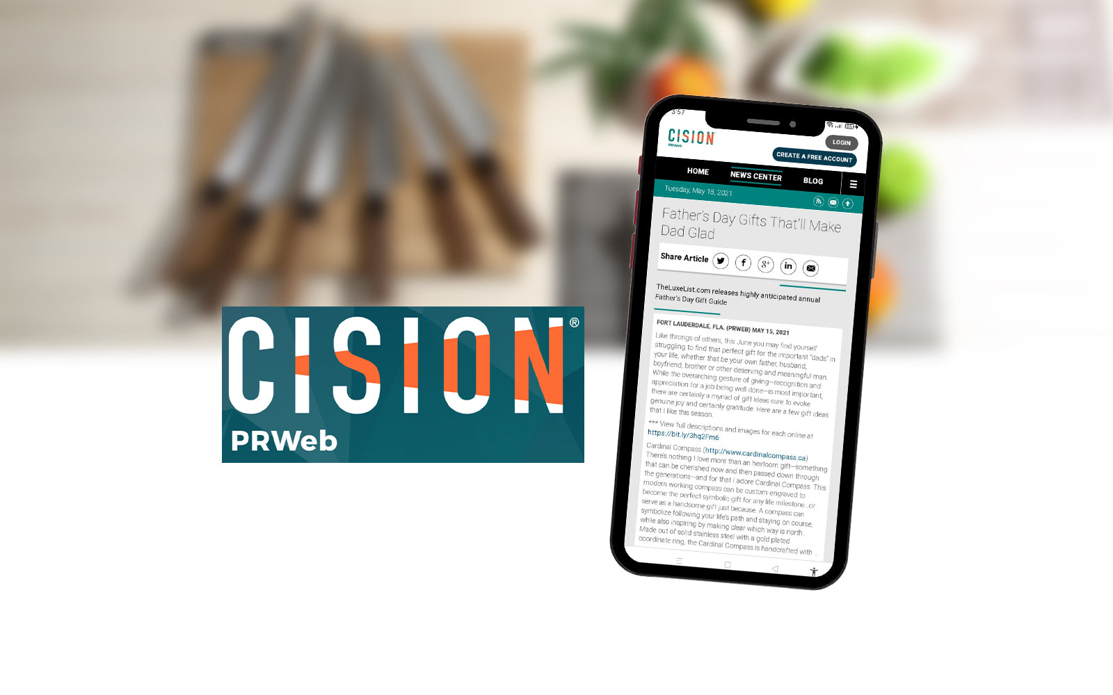 Featured in Cision PRWeb
